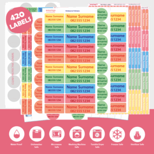 Kids Name Labels; Custom Name Labels - EASYTAGS